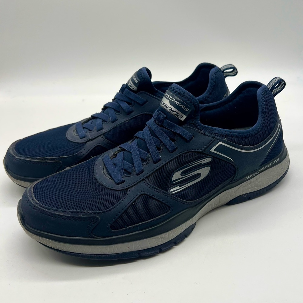Skechers Sport Training Burst Navy Sneakers Men’s 8.5… - Gem